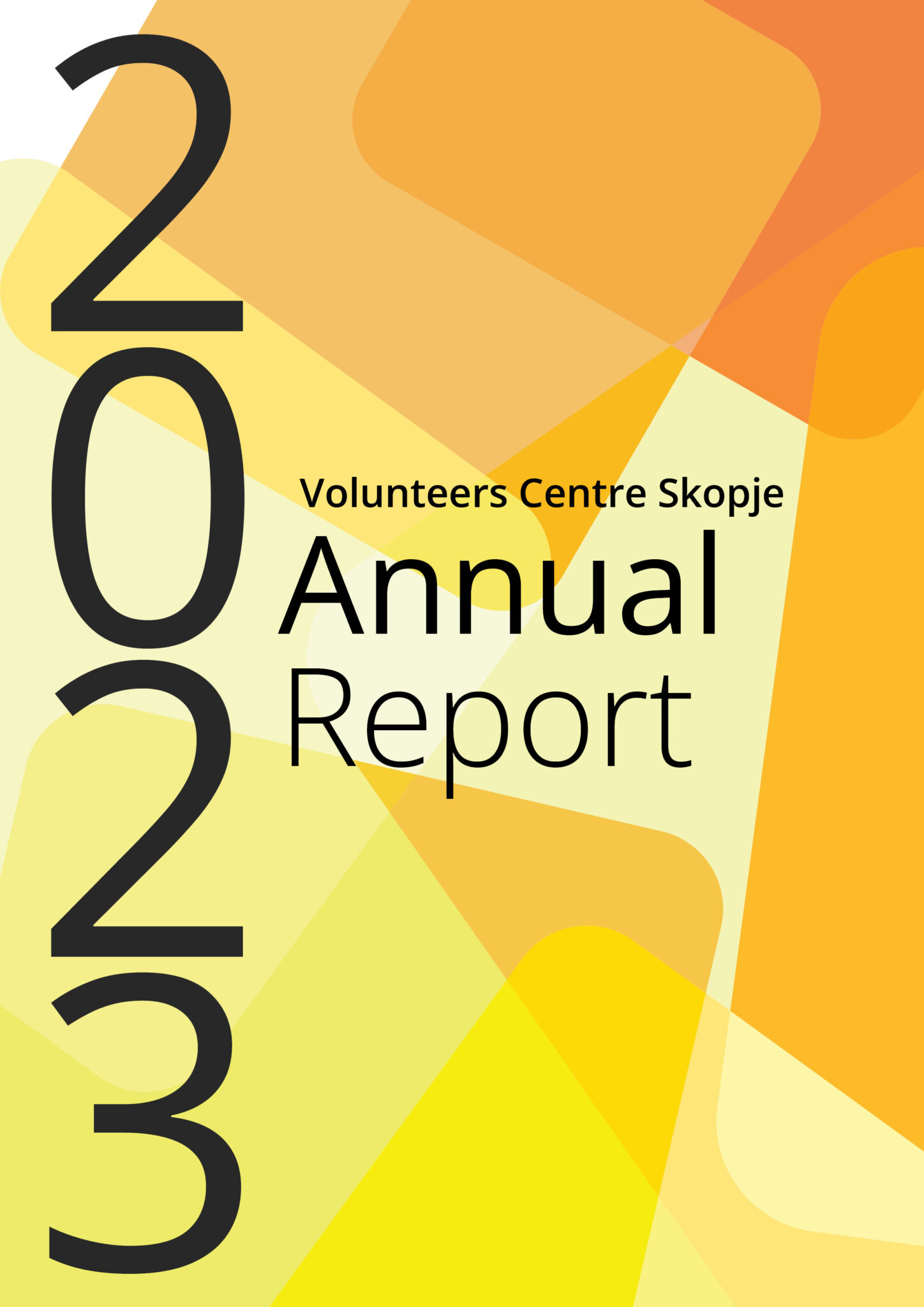 Annual Report 2023 cover - Volunteers Centre Skopje